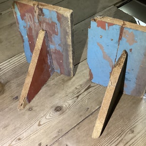 Shelf Brackets Wood Primitive Turquoise Antique - Etsy