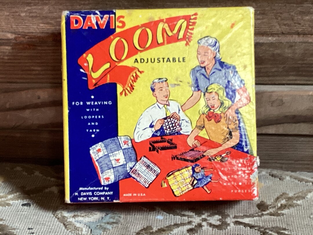 Weaving Loom Set Davis Crafts Vintage - Etsy