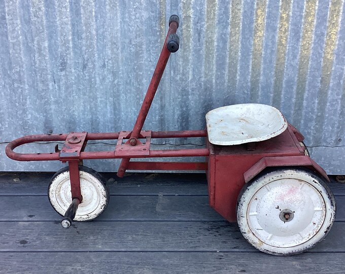 Pedal Car Irish Mail Red Metal Antique - Etsy