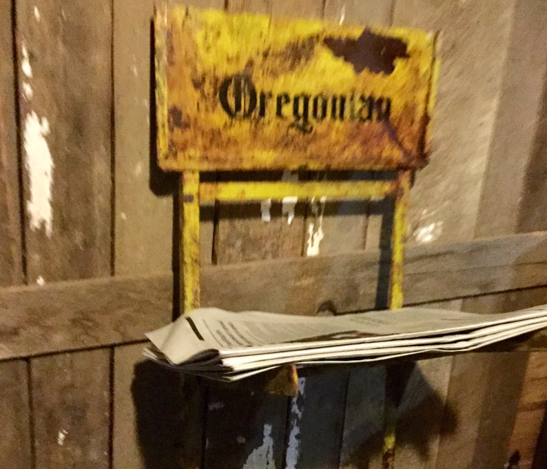 Newsstand Paper Rack Oregonian Antique 1930 | Etsy
