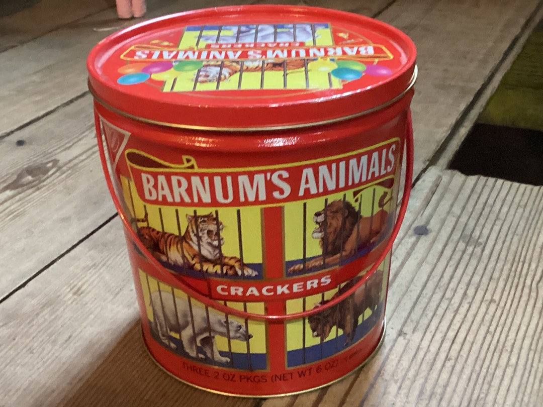 Tin Barnum Circus Animal Crackers Handle 1990 - Etsy