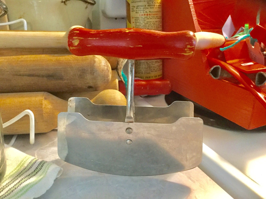 Chopper Red Handle Stanless Steel 1950 - Etsy