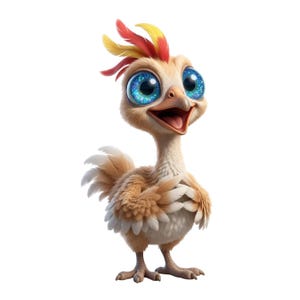 Birds: 11 Unique Characters - Quirky 3D Bird PNG Digital - Etsy