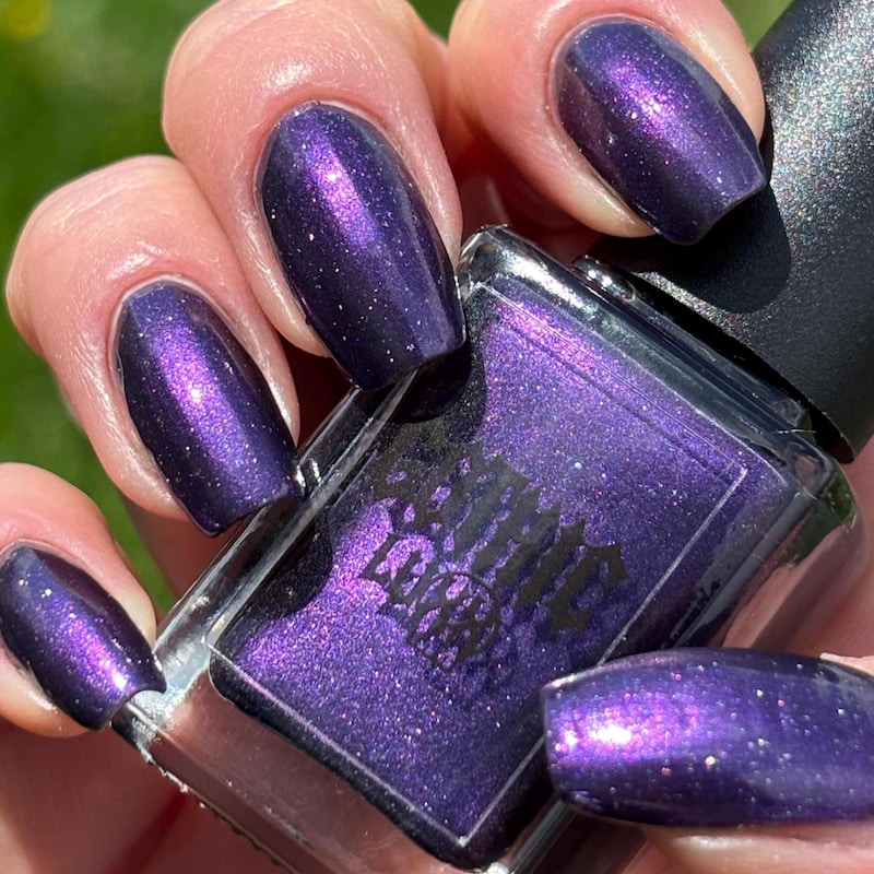 Purple Goth Nails - Etsy