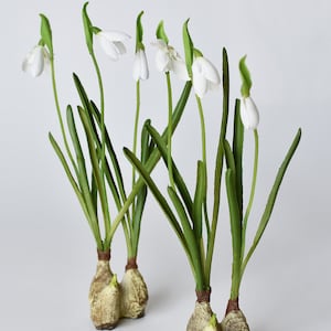 10" Faux Standing Snowdrop W/bulb - Etsy