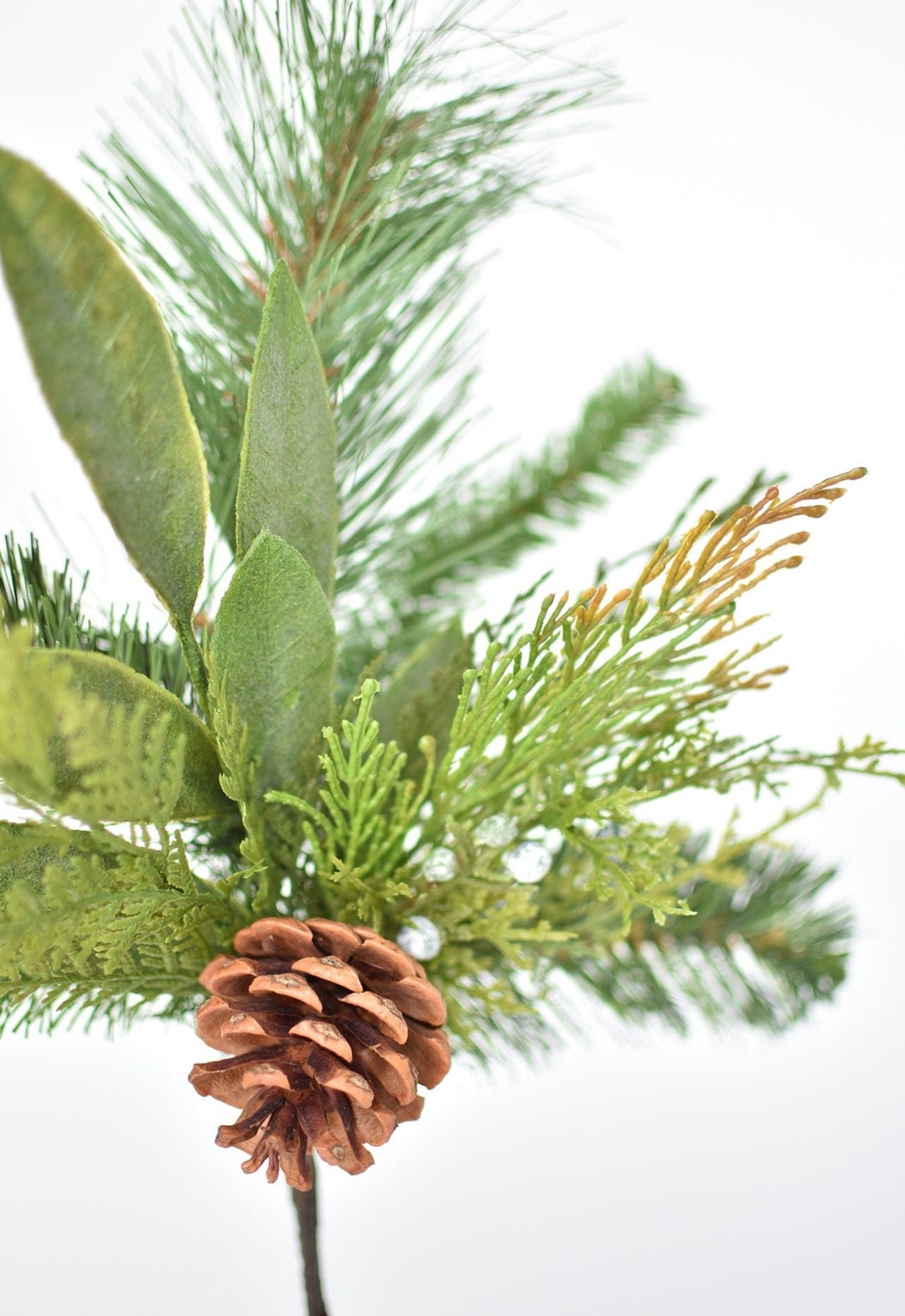 Faux Pine Cone Cedar Pine Mix Pick - Etsy
