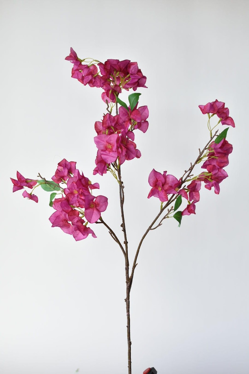 41.5" Faux Fuchsia Bougainvillea Branch Stem - Etsy