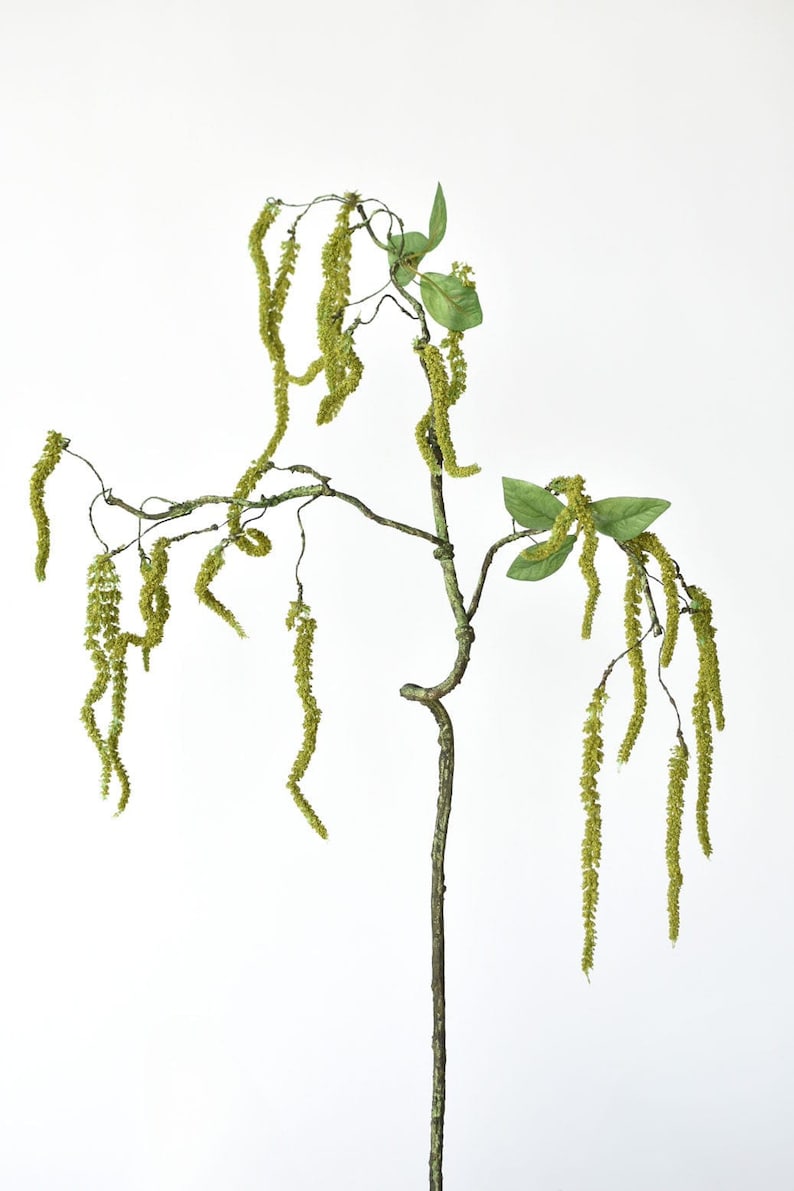 35" Faux Fuzzy Amaranthus Branch Stem - Etsy