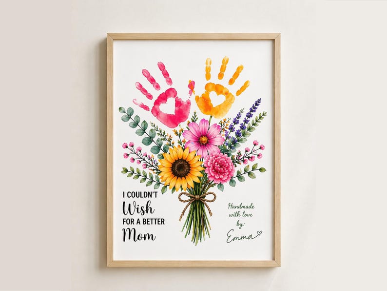 Mother’s Day Handprint Flower Bouquet Craft (digital Download) - Etsy