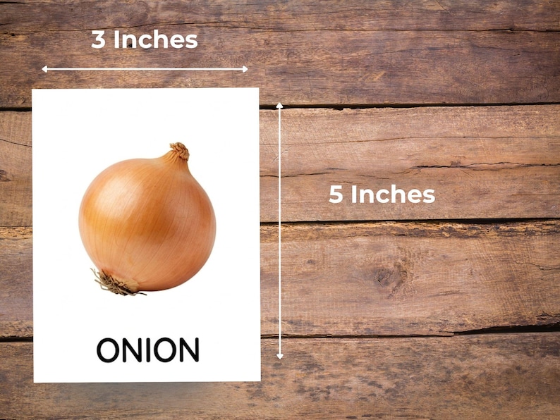 Montessori Vegetable Flashcards, Real Photo Learning Cards (PDF ...