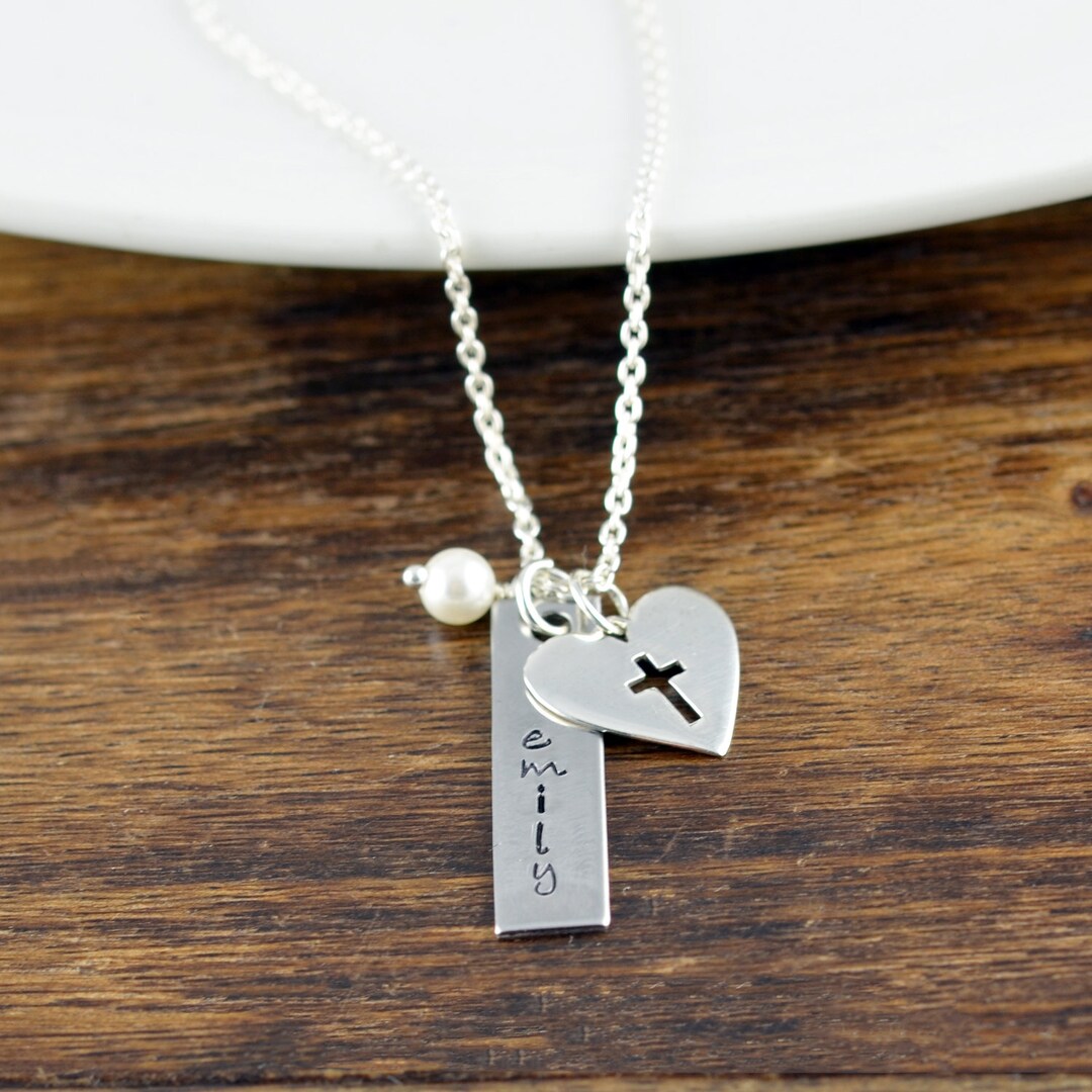 First Communion Necklace, Communion Gift, Girls First Communion Gift ...
