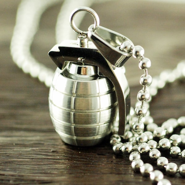 Grenade Necklace - Etsy
