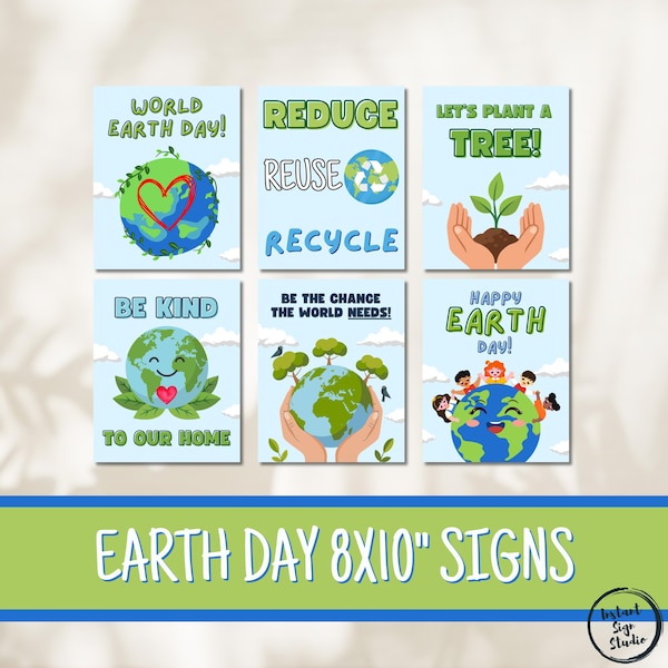 Earth Day Signs - Etsy
