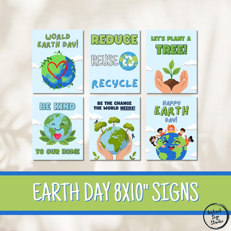 Earth Day Signs - Etsy