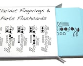 Clarinet Fingering and Parts Flashcards Brand New Item. - Etsy