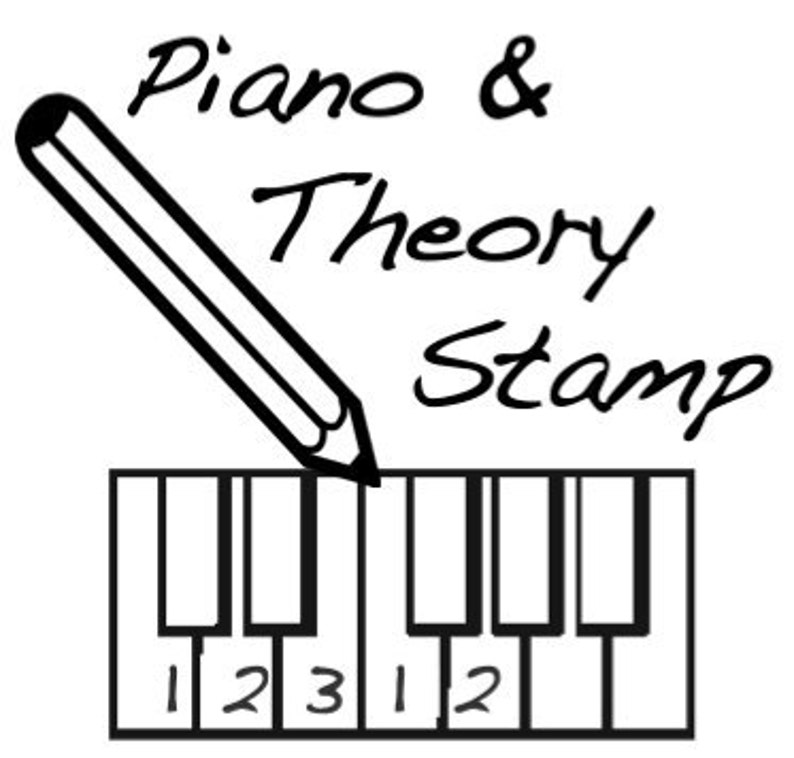 Piano Fingering and Music Theory Rubber Stamp - Great Music Teacher ...