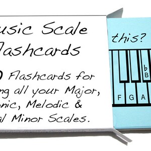 Music Scale Flashcards - 50 Flashcard for Learning All Your Major ...