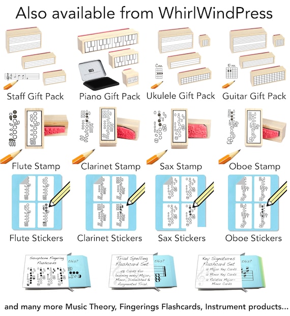 Clarinet Musical Note Flash Cards