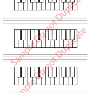 Jumbo Piano Teacher Keyboard Diagram Paper: Download and Printable PDF ...