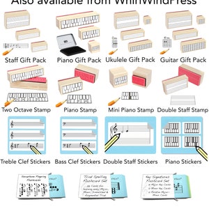 Piano Fingering and Music Theory Rubber Stamp - A Great Teacher and ...