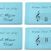 Triad Chord Names Flashcards - Great Learning All Your Triads. - Etsy