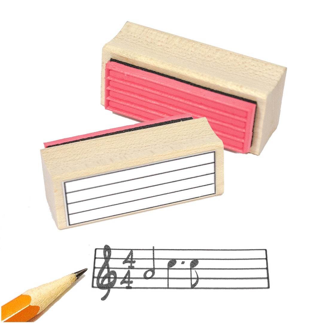 Blank Staff Rubber Stamp - A Great Teacher and Student Aid. ( Musician ...