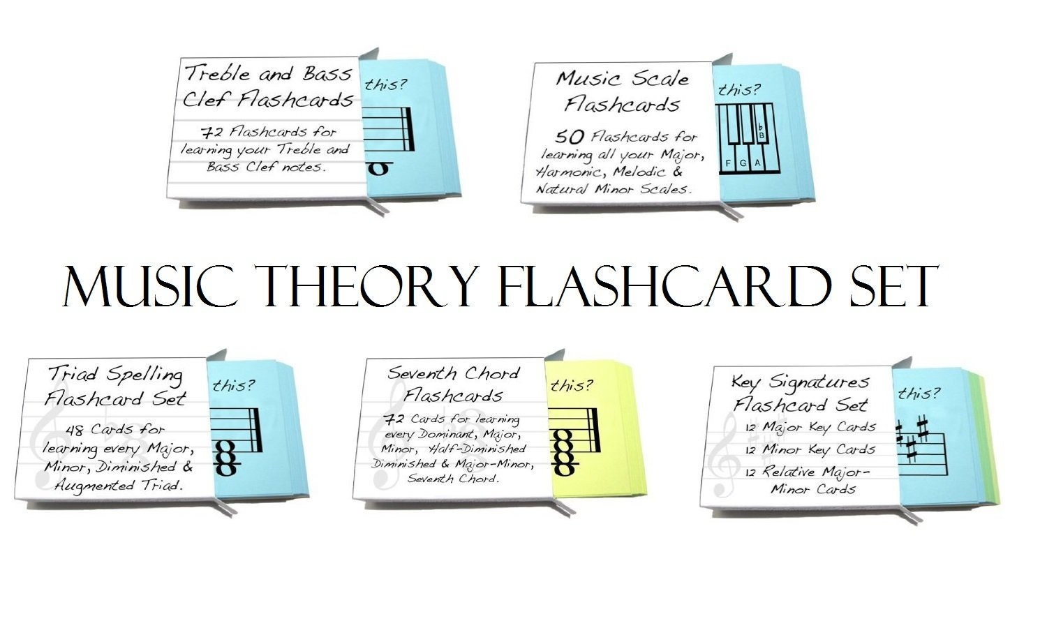 Music Theory Flashcard Mega-pack 5 Packs of Useful Flashcard | Etsy Canada