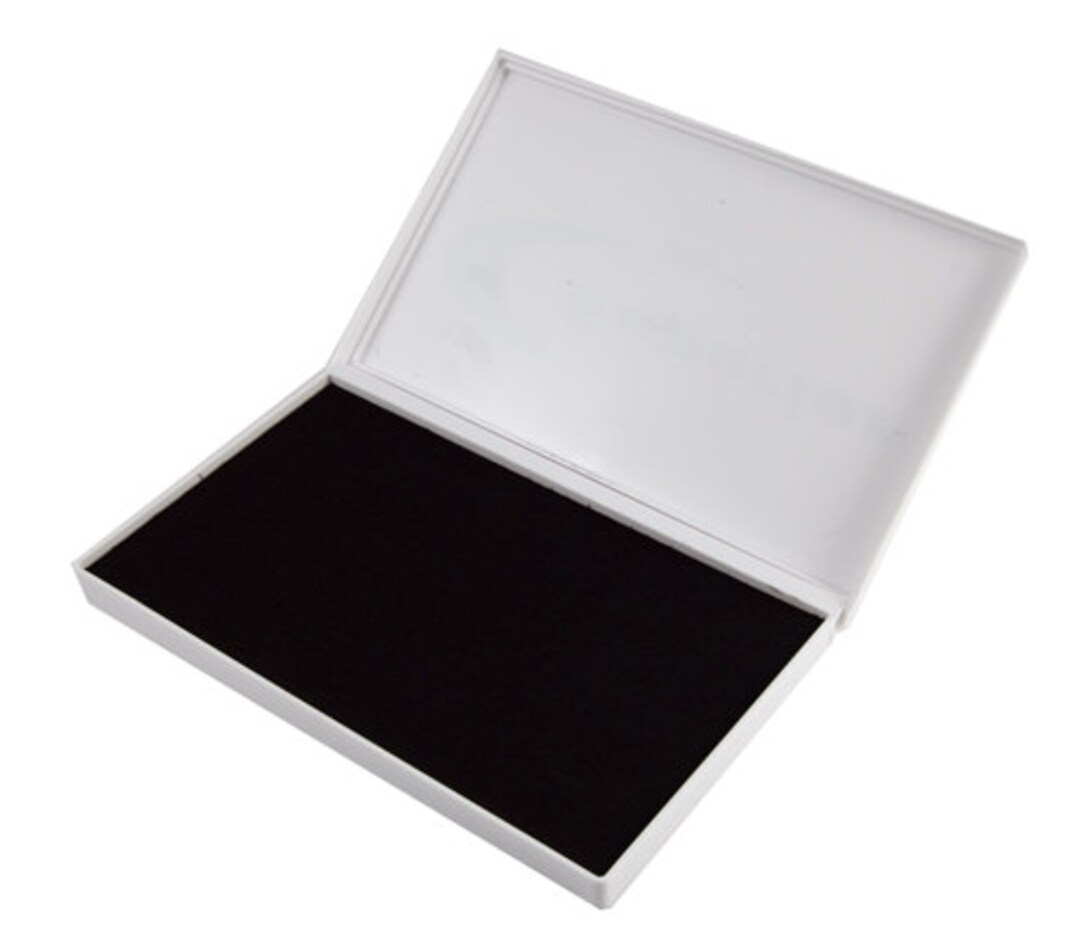 Black Stamp Pad (add It to Your Rubber Stamp Order) - Etsy