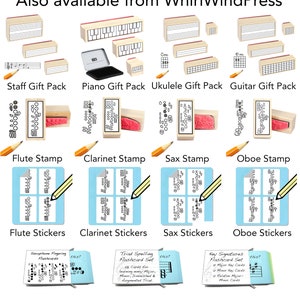 Flute Fingering Rubber Stamp - A Great Teacher and Student Aid ...