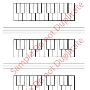 Jumbo Piano Teacher Keyboard Diagram Paper: Download and Printable PDF ...