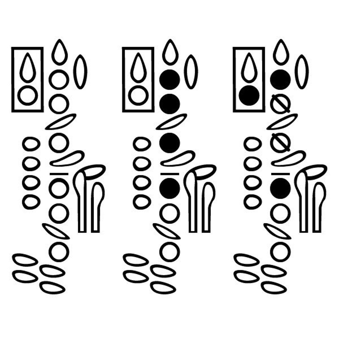 Clarinet Fingering Font Notate Clarinet fingerings on a PC | Etsy