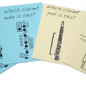 Clarinet Fingering and Parts Flashcards - Brand New Item. - Etsy