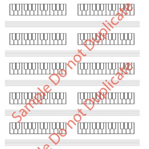 Two Octave Piano Teacher Keyboard Diagram Paper: Download and Printable ...