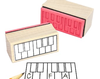 Recorder Fingering Rubber Stamp A Great Teacher and Student | Etsy