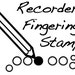 Recorder Fingering Rubber Stamp Fun for Kids - Etsy