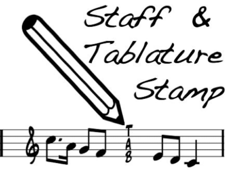 Blank Staff Rubber Stamp - A Great Teacher and Student Aid. ( Musician ...
