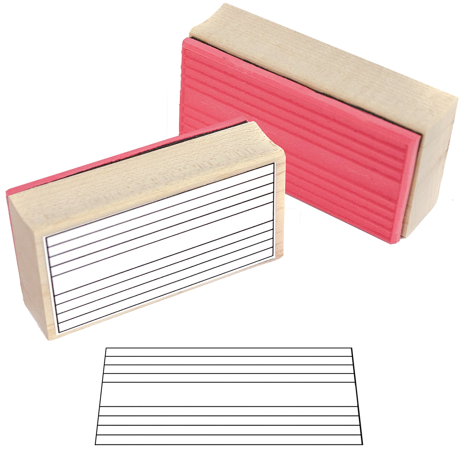 Large Blank Staff Rubber Stamp - A Great Piano Teacher and Student Aid ...