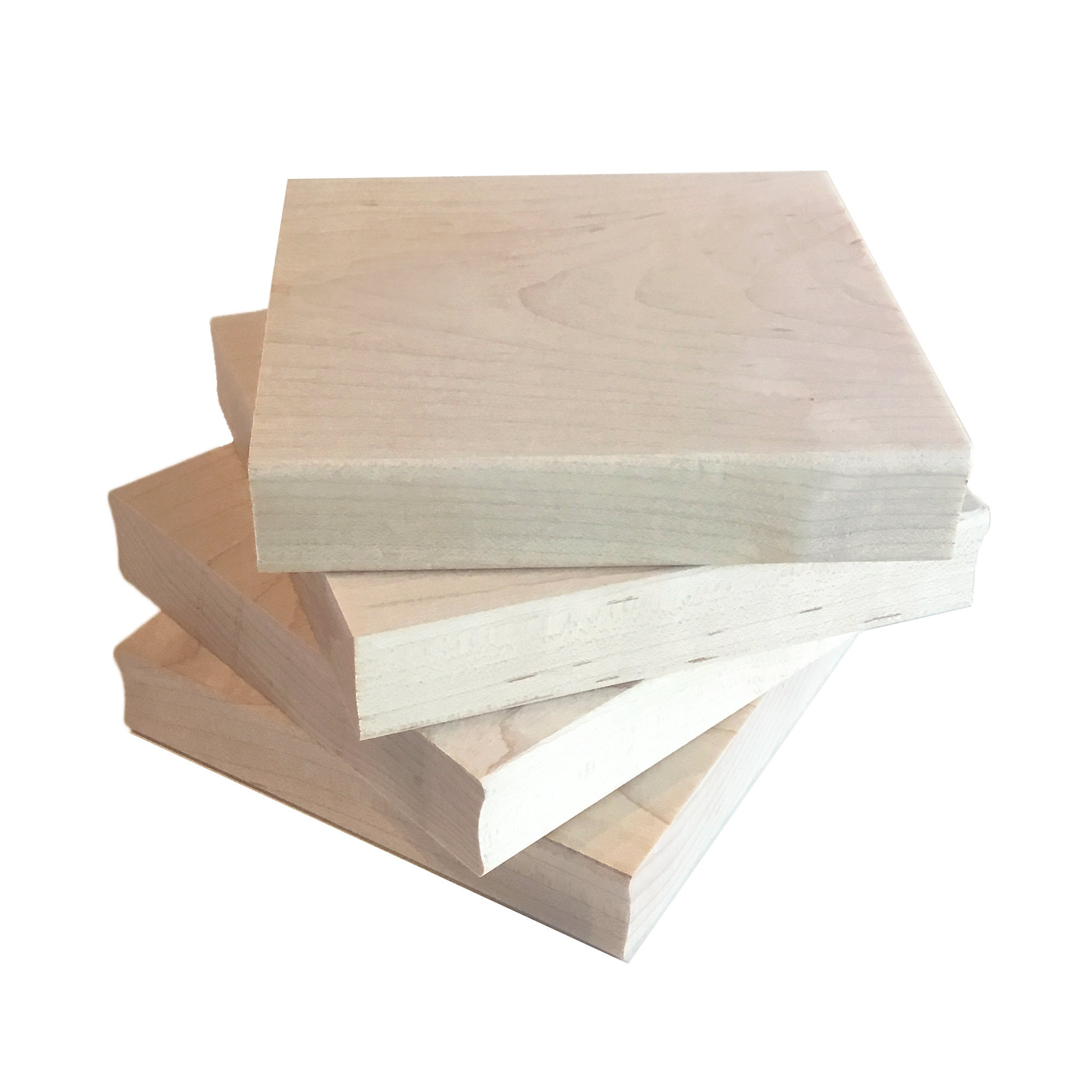 Maple Rubber Stamp Mounts With Hourglass Grips. 1 X 1 10 Pack - Etsy