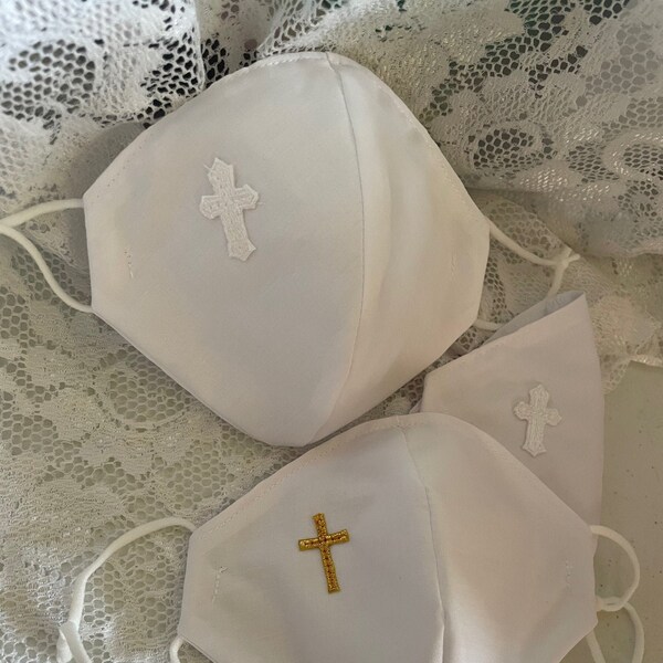 First Communion Face Mask for Girls - Etsy