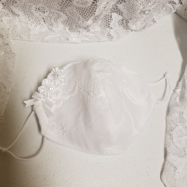 First Communion Face Mask for Girls - Etsy