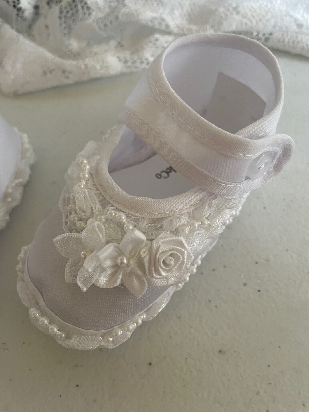 Baby Girls Shoes White 0 to 3 Victorian Style Baby Shoes - Etsy