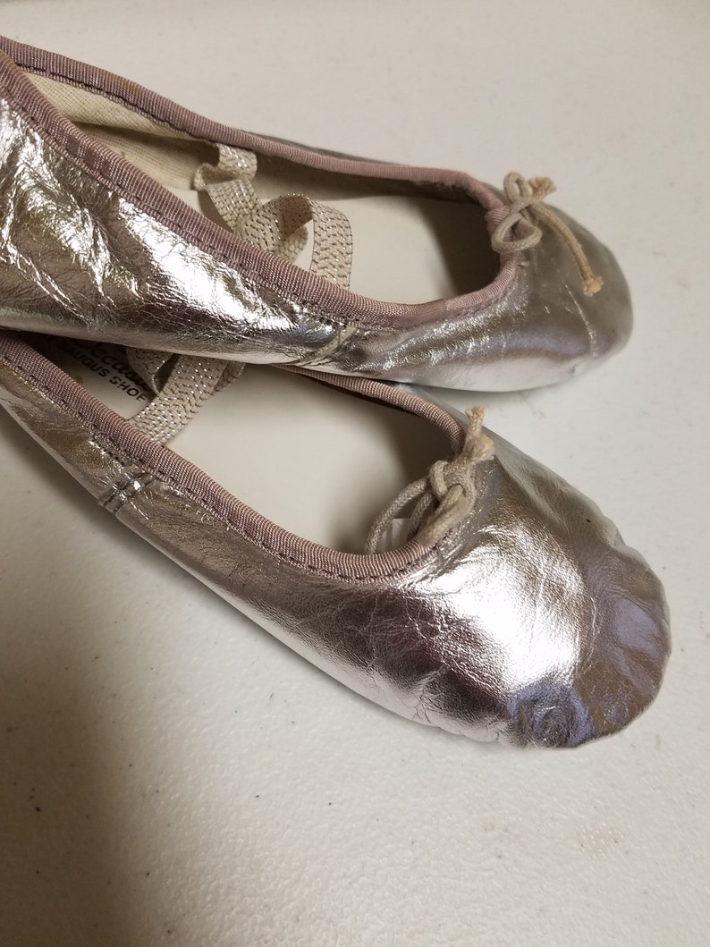 Ballerina Girls Gold Shoesflower Girls Gold and - Etsy