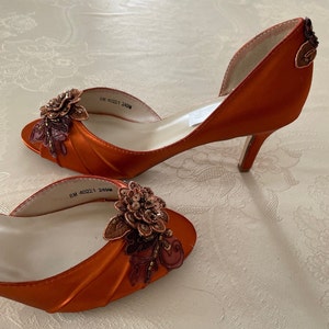 Copper Wedding Shoes,mother of the Bride Copper Color Shoes, Low Mid ...
