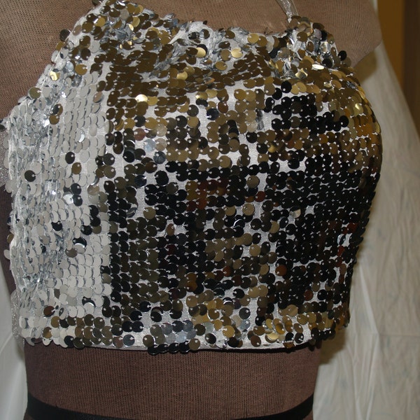 Silver Sequin Top - Etsy