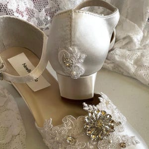 Bling First Communion Shoes: Ivory Flower Girl Crystal Shoe - Etsy