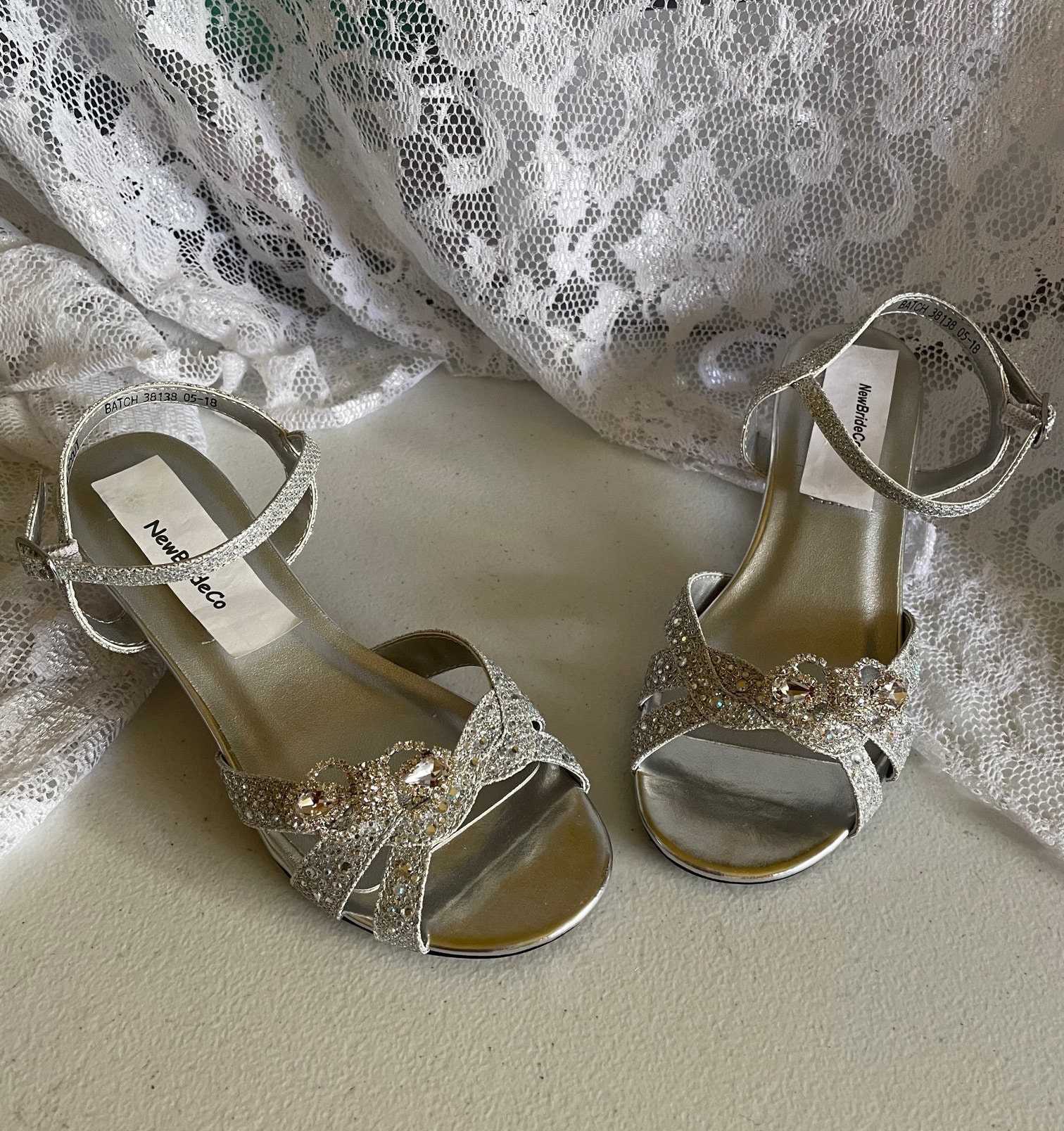Inch Silver Pageant Shoes