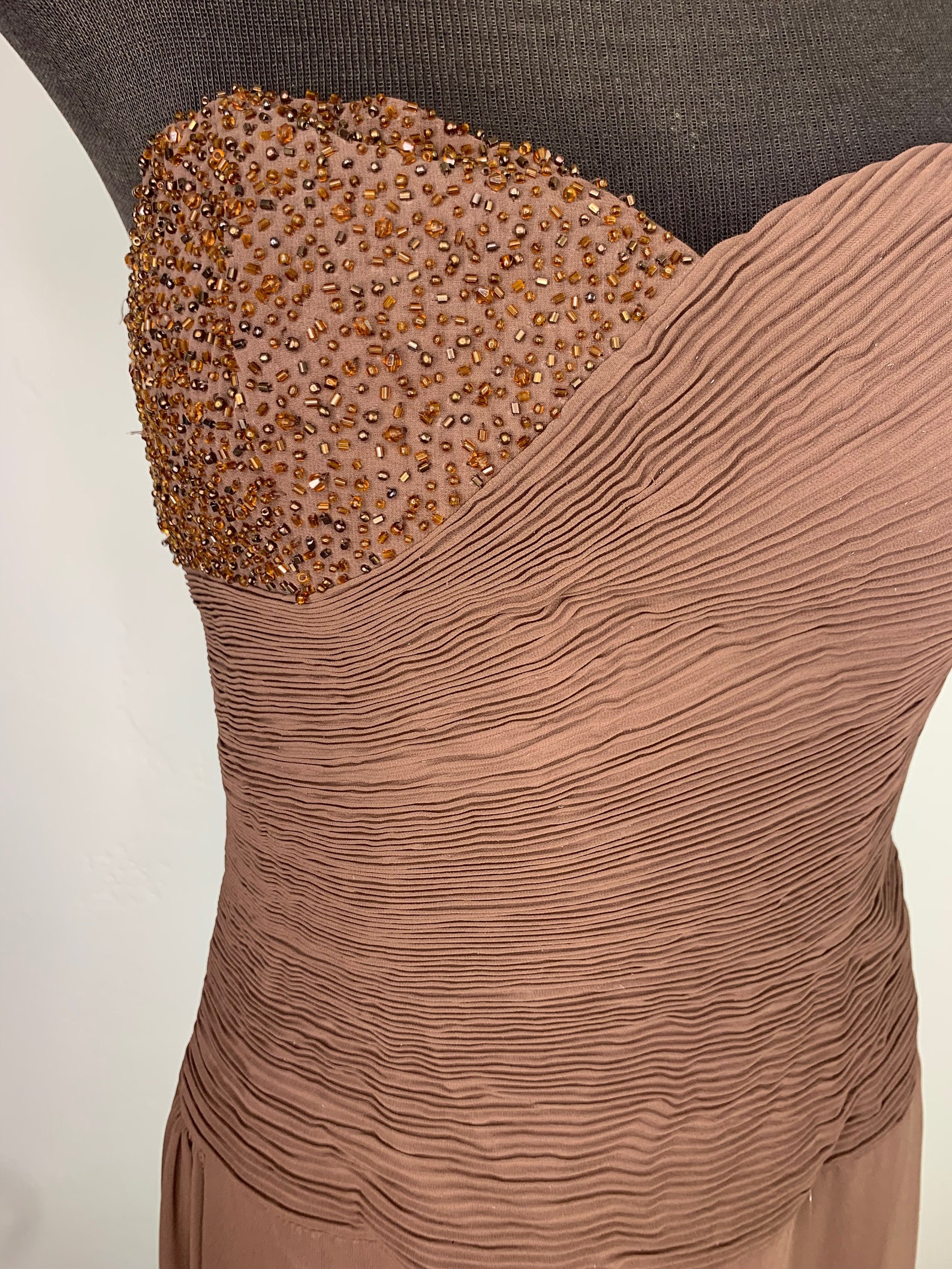 Beautiful Bodice by Caterina, Chocolate Brown Strapless Size 6 Formal ...