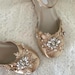 Bling First Communion Shoes: Ivory Flower Girl Crystal Shoe - Etsy