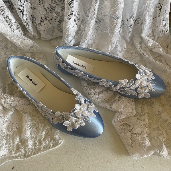 Blue Flat Shoes - Etsy