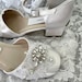 Bling First Communion Shoes: Ivory Flower Girl Crystal Shoe - Etsy